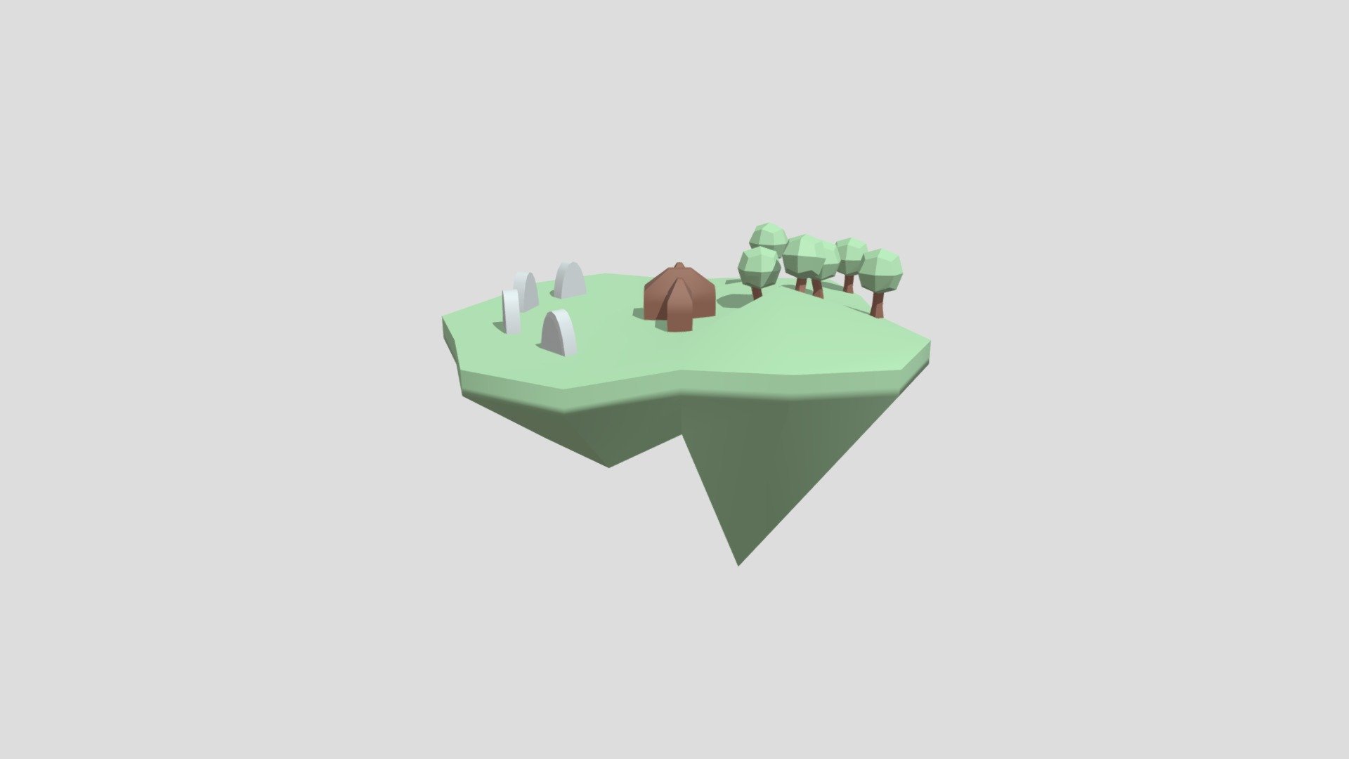Simple Island - 3D model by ryanwilliams510 [64bbe71] - Sketchfab