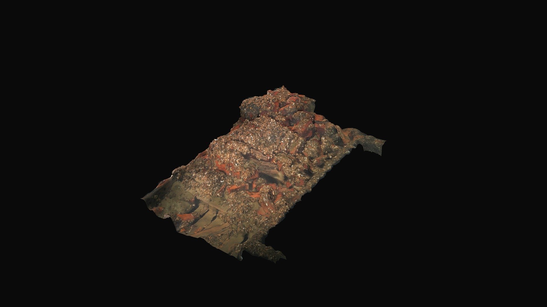 Brick Pile from canal schooner OJ Walker - 3D model by Lake Champlain ...