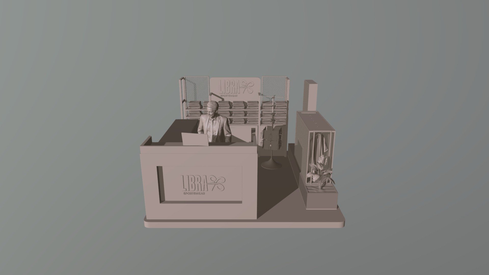 3d Booth - 3D model by yahyaz.designs [64c2f2b] - Sketchfab