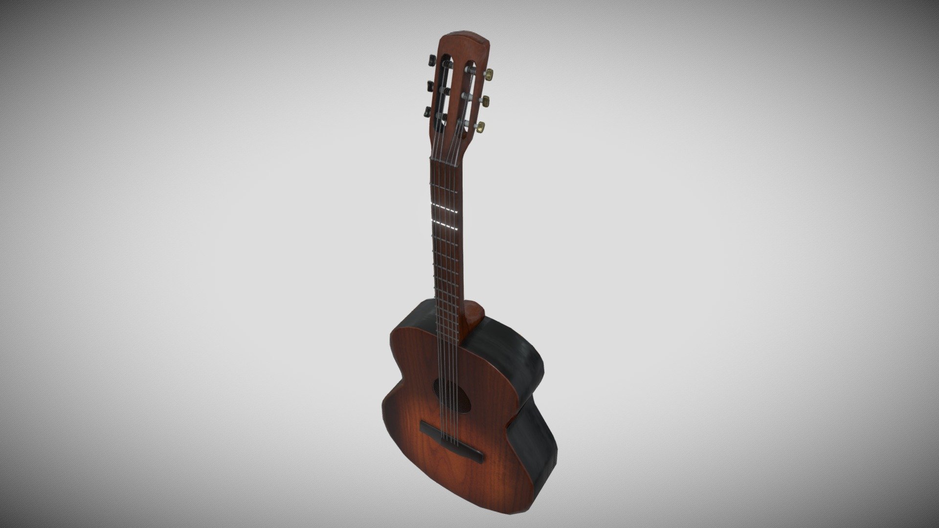 Accoustic guitar [Low-Poly] - Download Free 3D model by The Salty ...