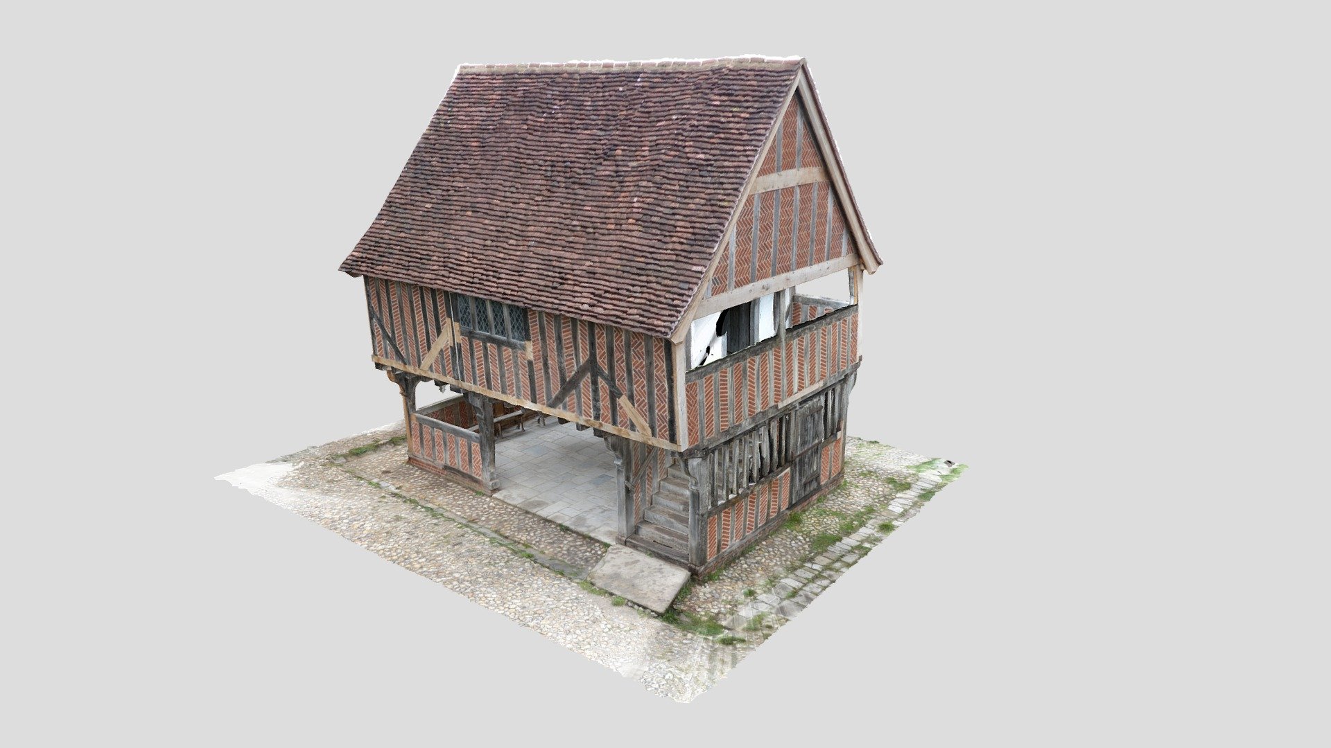 SINGLETON OPEN AIR MUSEUM - MARKET HALL - 3D model by peterbarry ...
