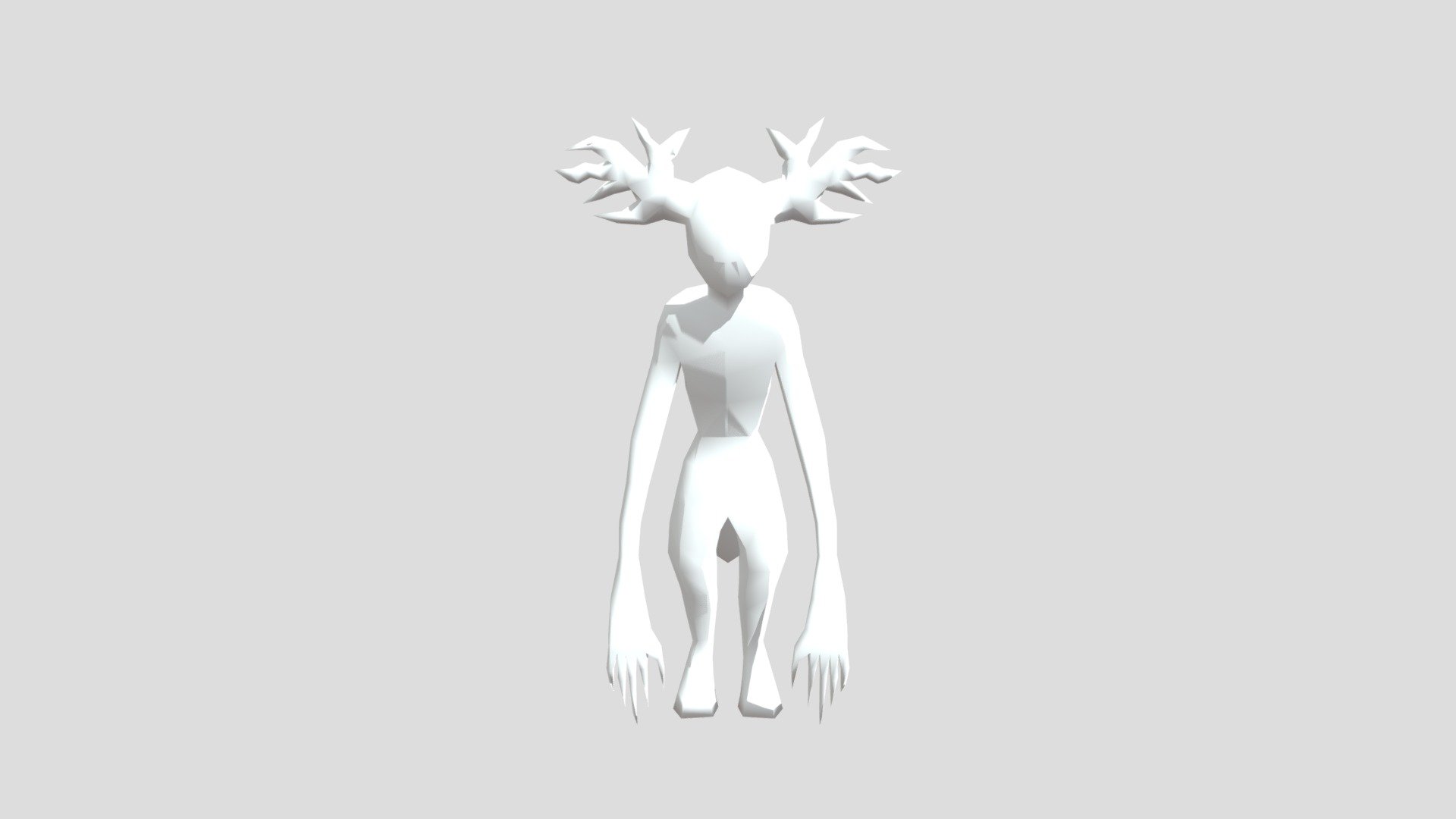 Slinkee Smiles - Wendigo Creature LOW POLY - 3D model by booliemaud ...