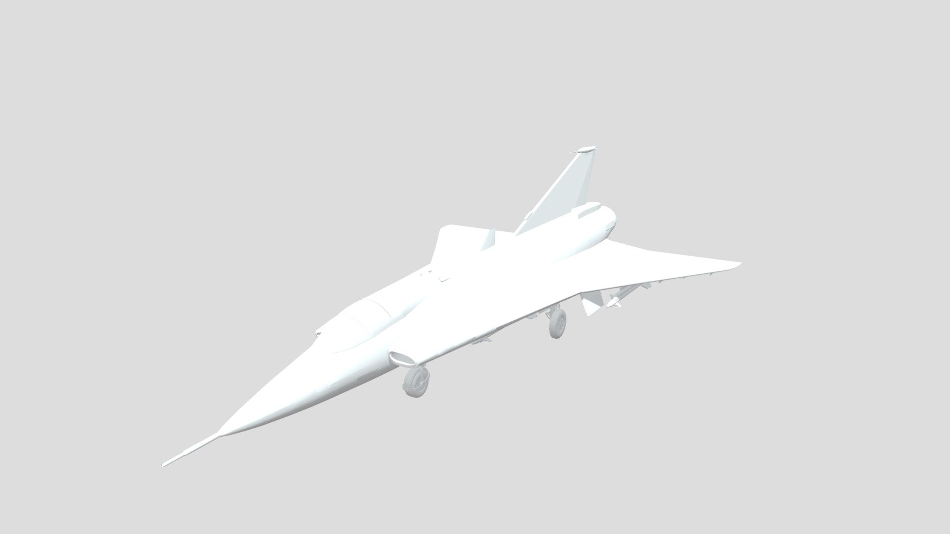 SAAB Jas-35D Draken - 3D model by Bundeswher (@fgteec0) [64c89ae ...