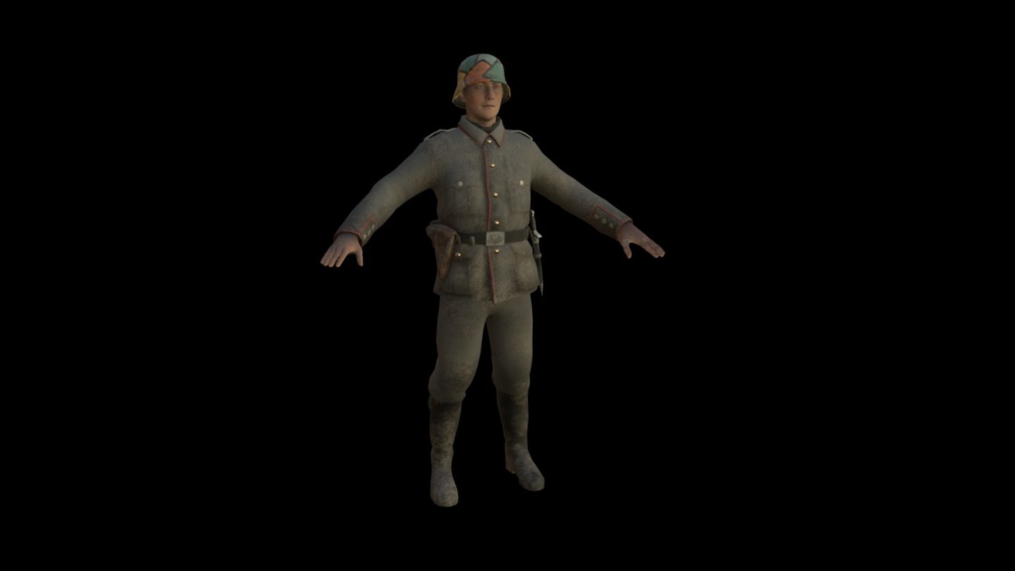 german soilder - 3D model by jameshughdalton [64ca51b] - Sketchfab