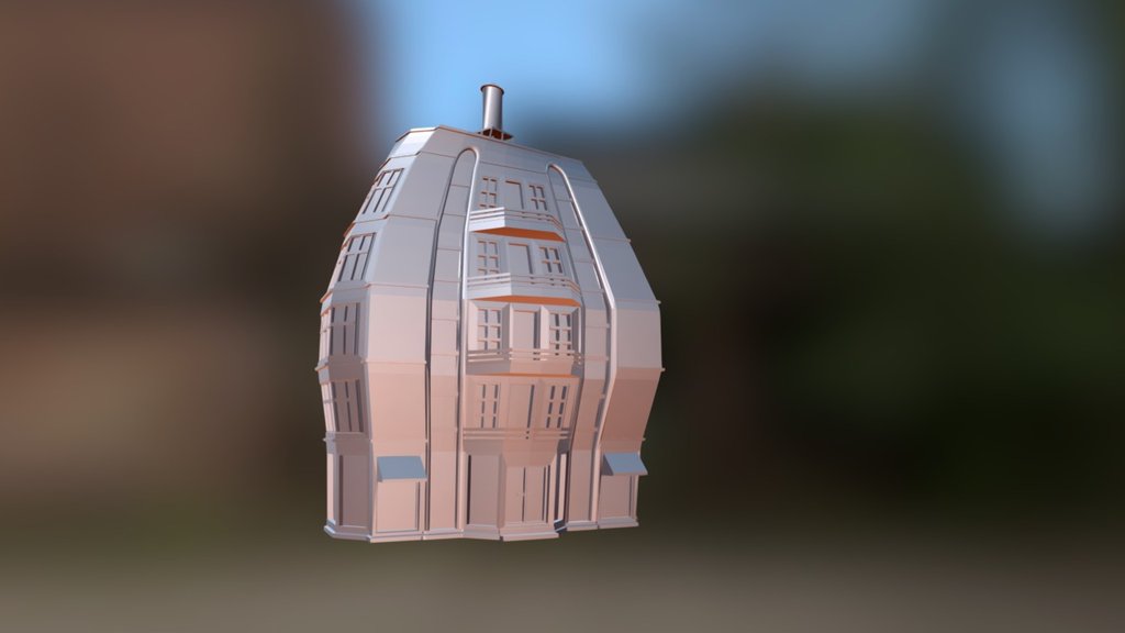Stylised Building - 3D model by TeDee [64cbf08] - Sketchfab