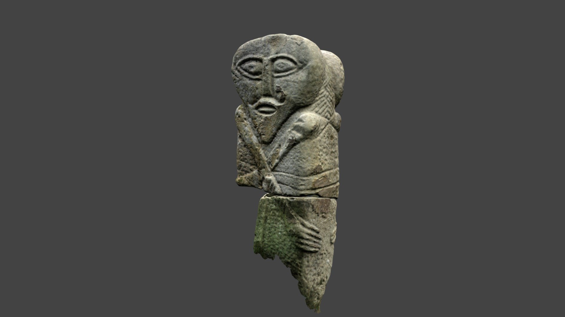 Carved stone figure, Boa Island - 3D model by hfenton [64cddff] - Sketchfab