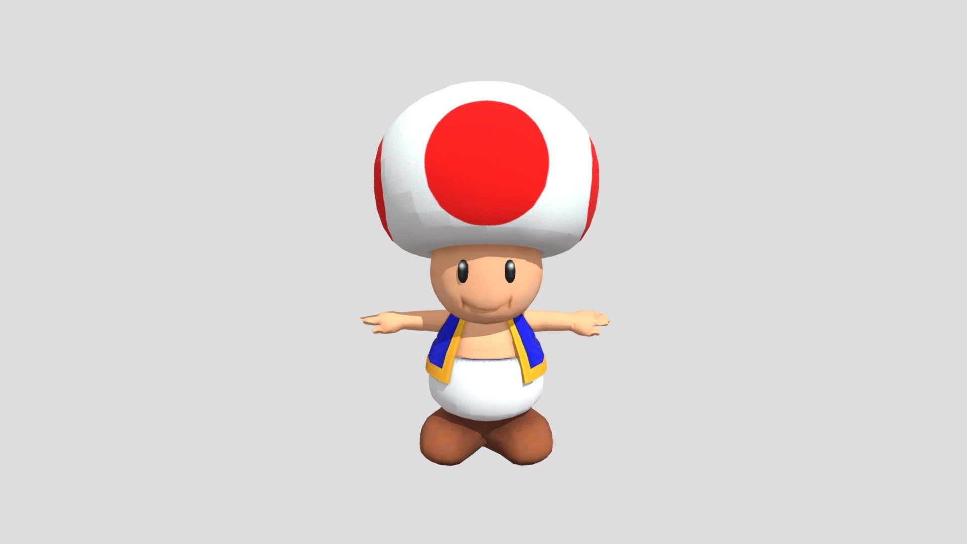 Toad from Super Mario - Download Free 3D model by 3D by Renato👽🎅 ...
