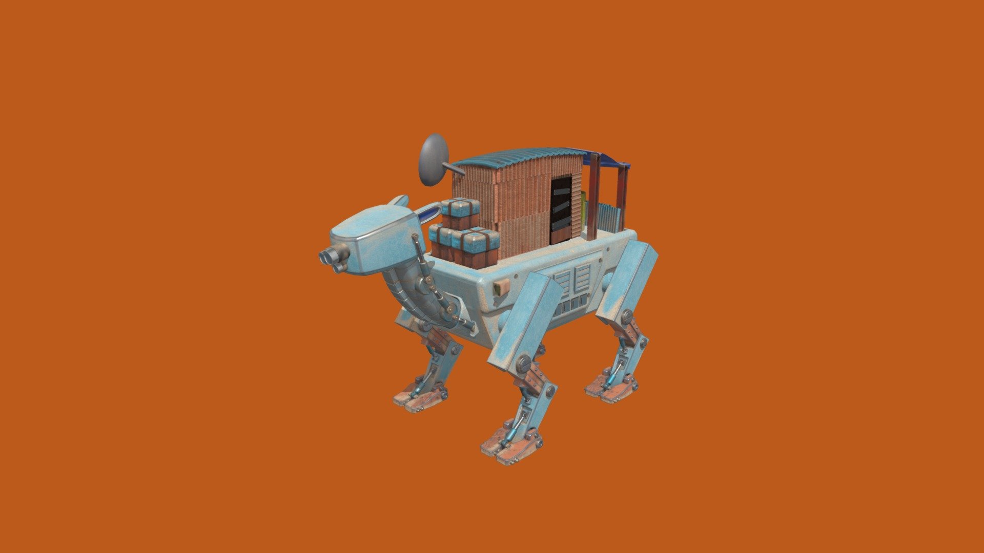 Cyberpunk Mech - 3D model by Émilien Thibert (@emilienthibert) [64ce597 ...