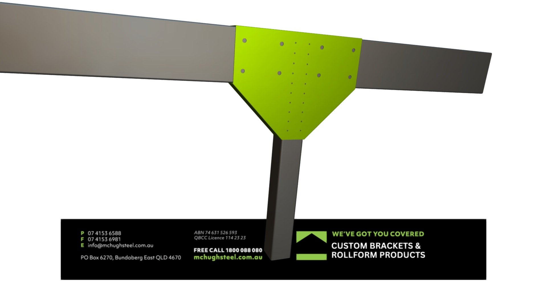 100RHS To C200 Plate C - 3D model by mchughsteel [64cfe1f] - Sketchfab