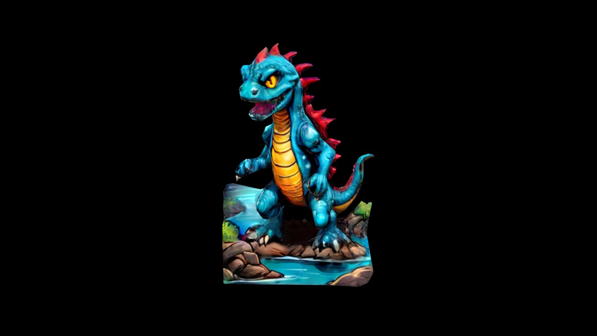 A Water-type dragon - Download Free 3D model by klrxyz [64d13d8 ...