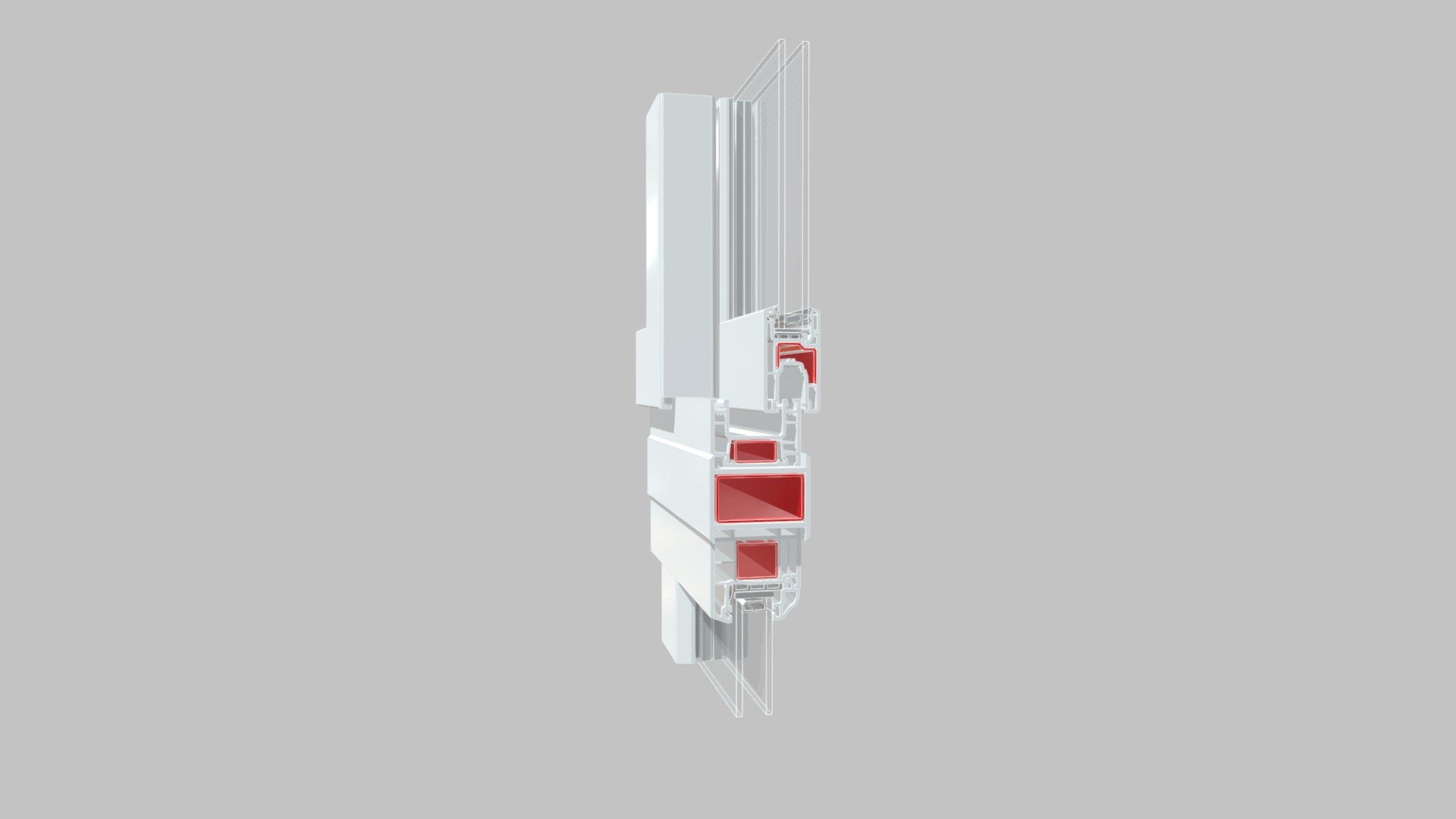 Bella Sliding doble riel más fijo inferior 11033 - 3D model by ...