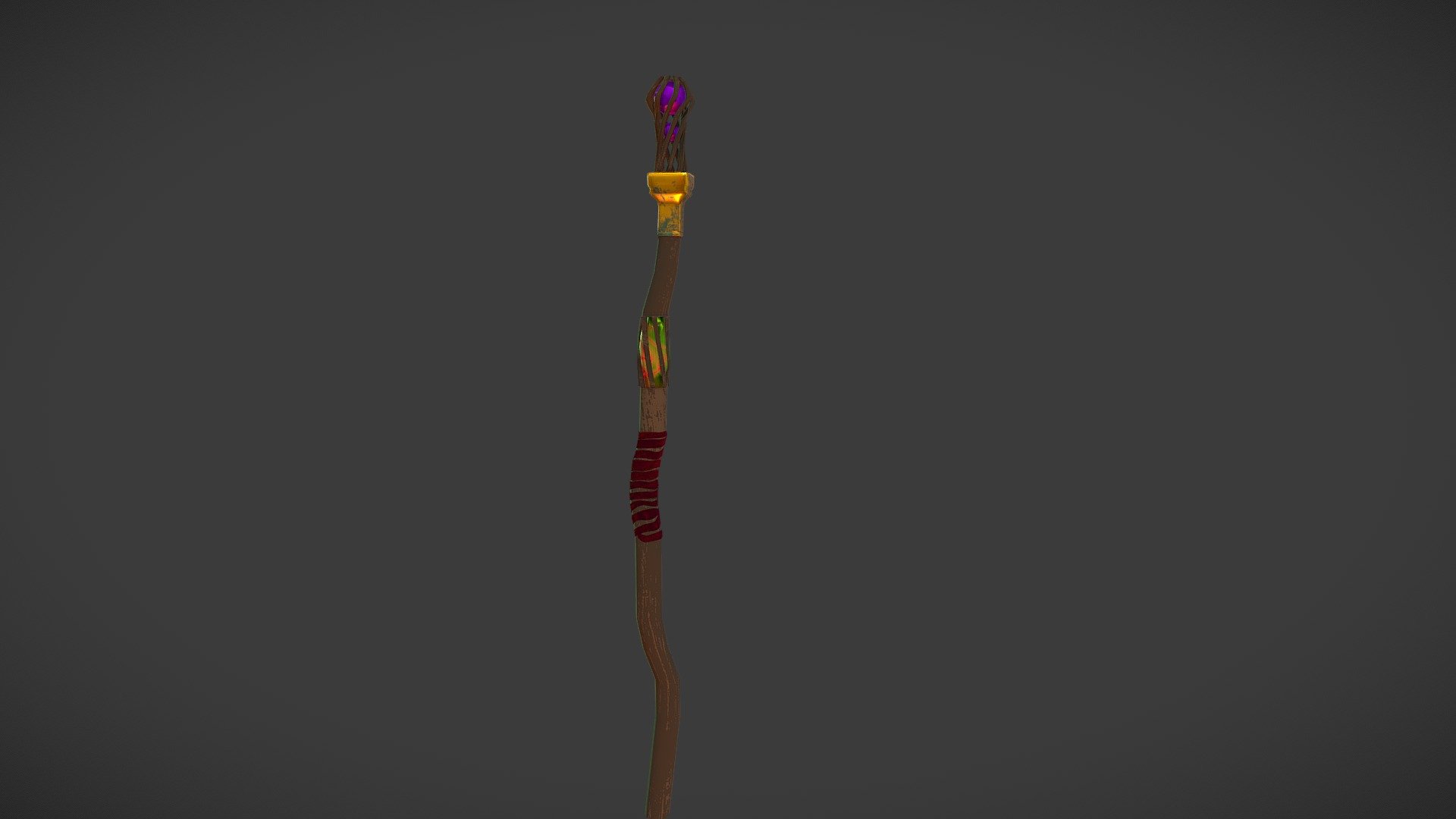 Wizards Cane - 3D model by TheOtherPanda9 (@KeyboardWarrior) [64d42b0 ...
