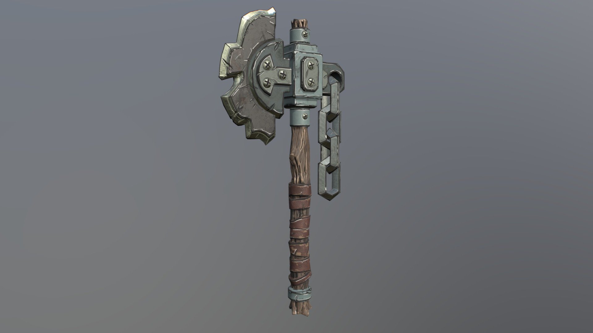 Chain Axe - 3D model by rickjragon [64d586d] - Sketchfab