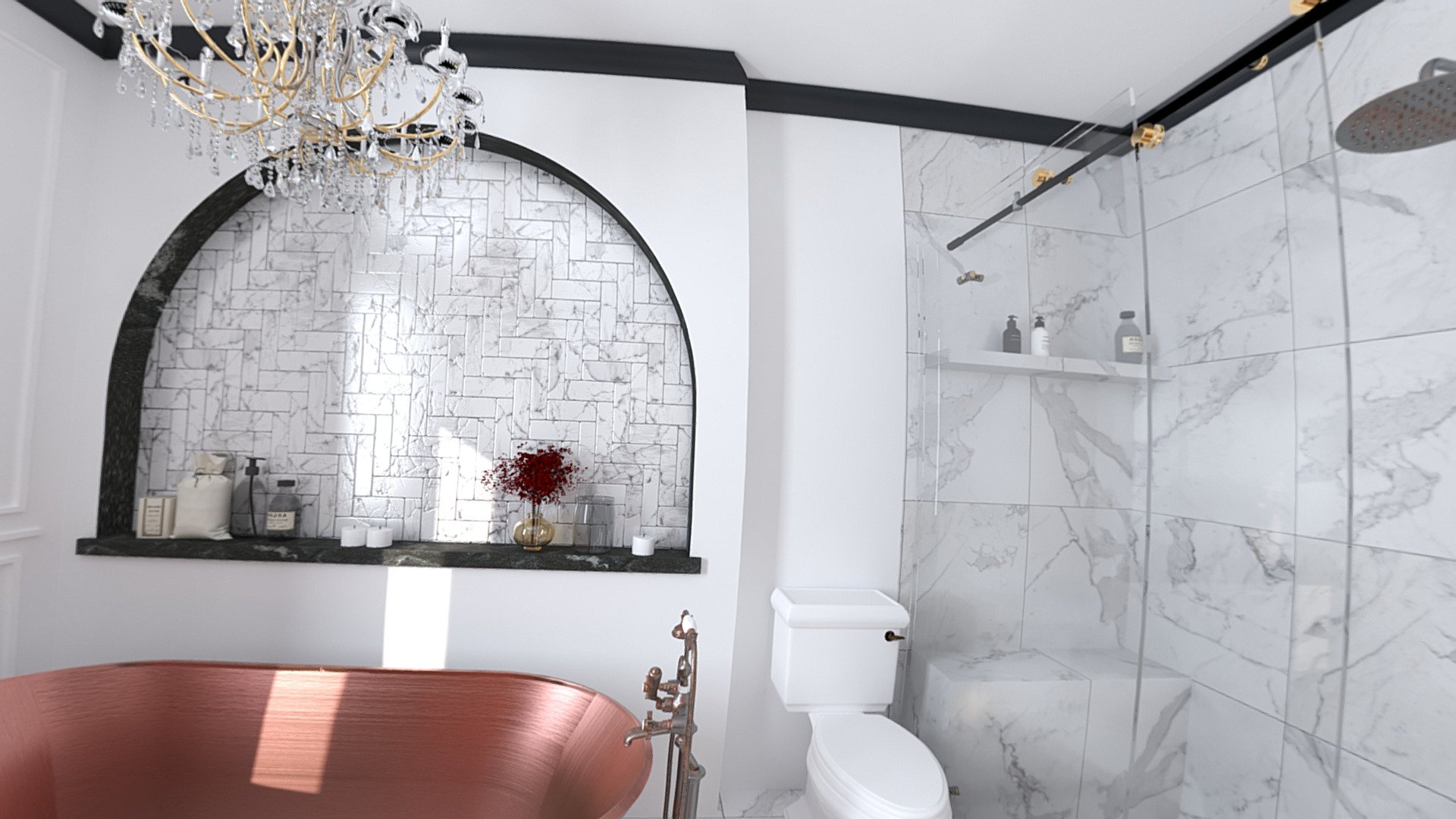 Powder Room - 3D model by goldenconceptgroup [64d7c4d] - Sketchfab