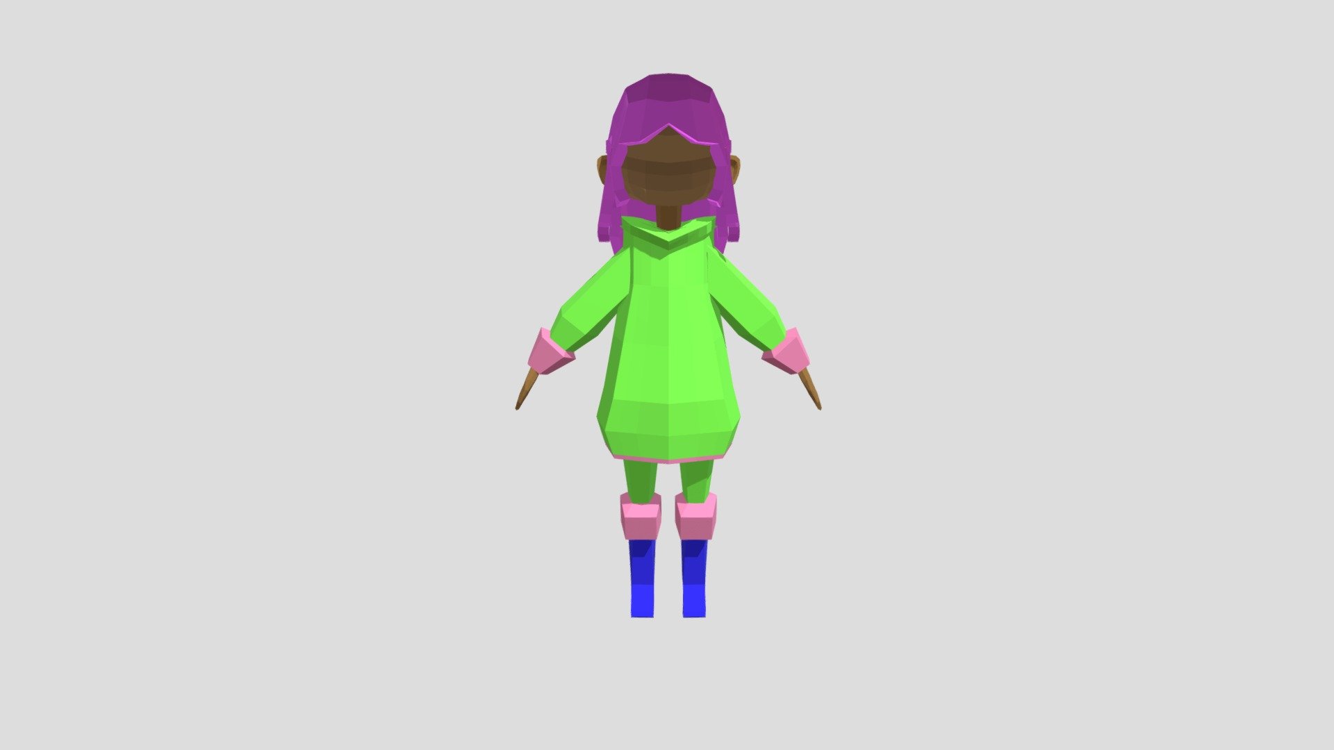 Basic Low Poly Character - Animated - AA - 3D model by alcazaralyssa [64dd22e] - Sketchfab