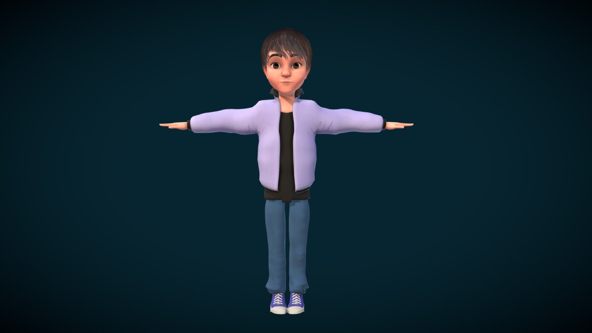 Cartoon Kid - Download Free 3D model by giyas3dartist (@giyasudeen31 ...