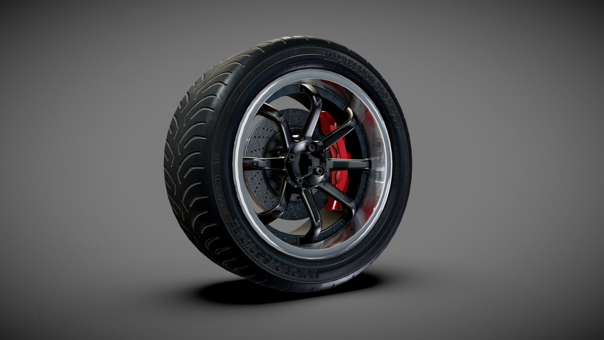 Tune Racing Tire and Rim 2 - Buy Royalty Free 3D model by FreddieSign ...
