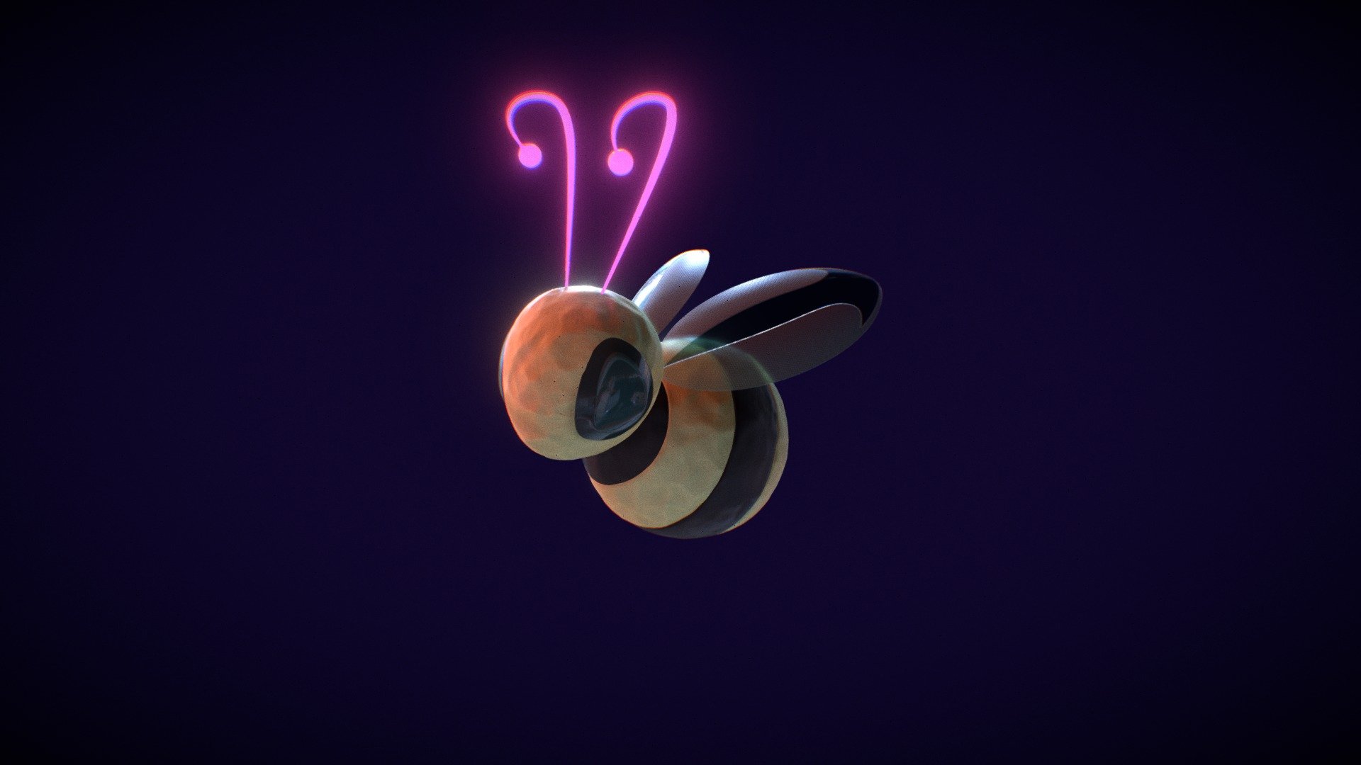 Clay Bee: Yellow - 3D model by kevinjamesmurphy [64e1909] - Sketchfab