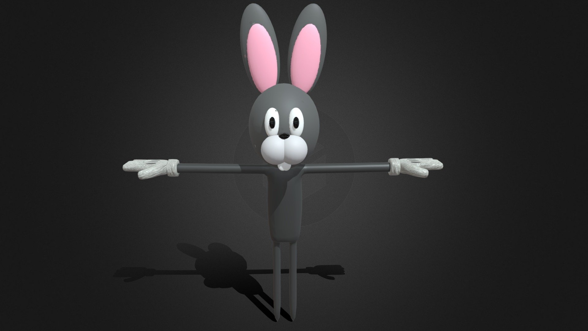 Cartoon Rabbit - Download Free 3D model by Edward Johnson (@ehj5672 ...