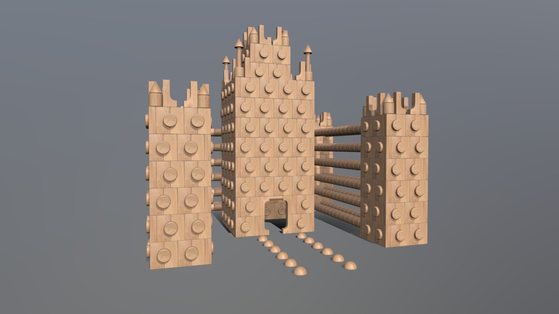 Unit Block Castle - Download Free 3D model by rhage [64e8df5] - Sketchfab