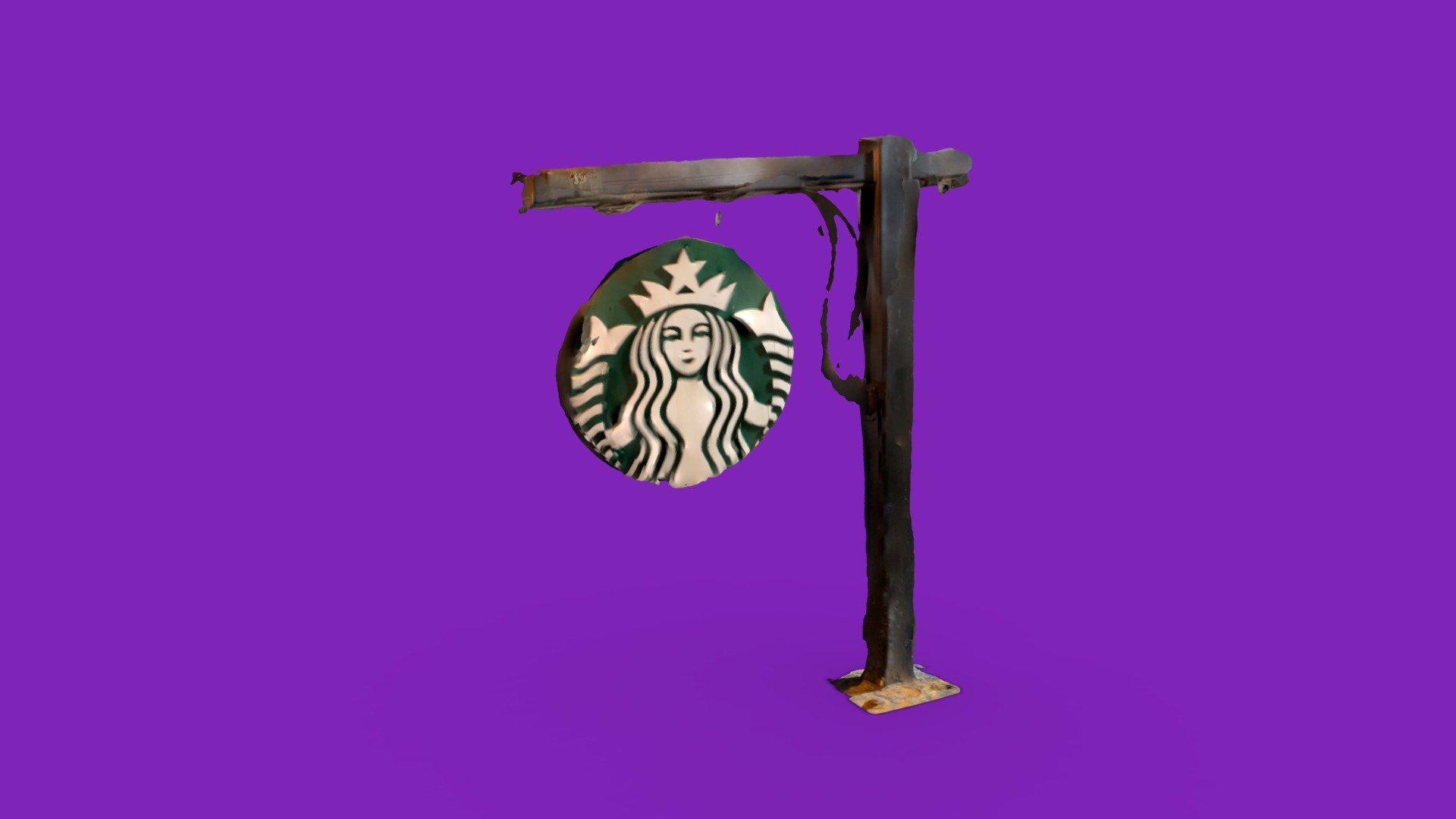 Starbucks Sign - Download Free 3D model by Mikko Haapoja (@mikkoh ...