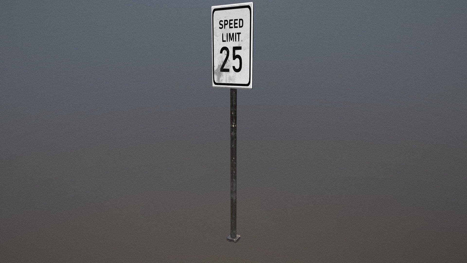 25MPH Speed Limit Sign - Download Free 3D model by Scigh-on [64eb7cb ...