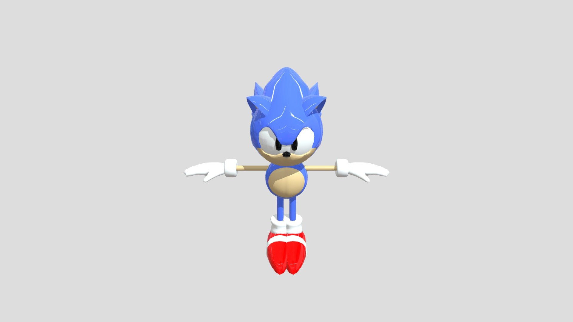 Early 90s Super Sonic Model - Download Free 3D model by The Irishman ...