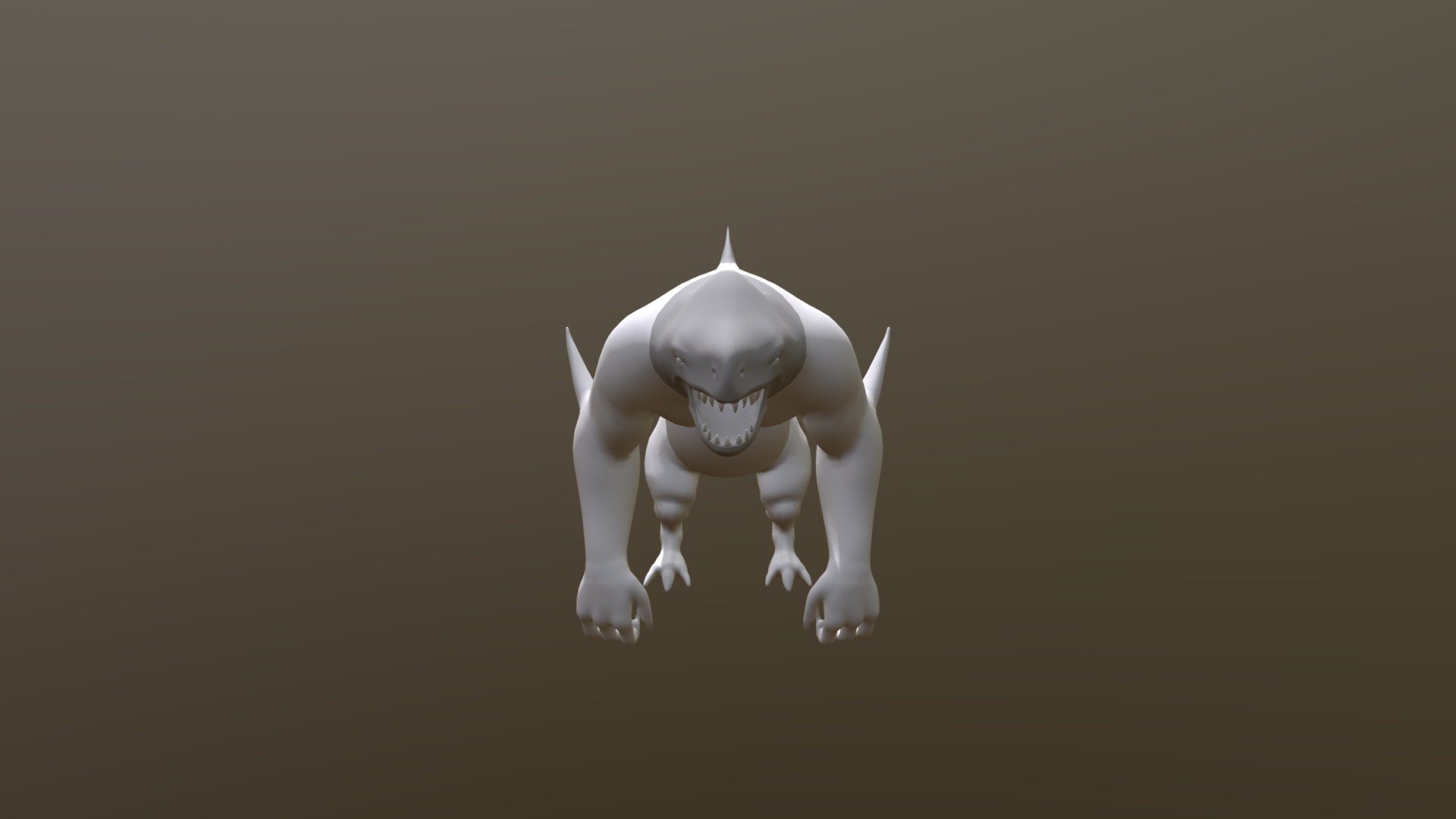 Monster Low Poly - 3D model by Lorkin [64ef8b4] - Sketchfab