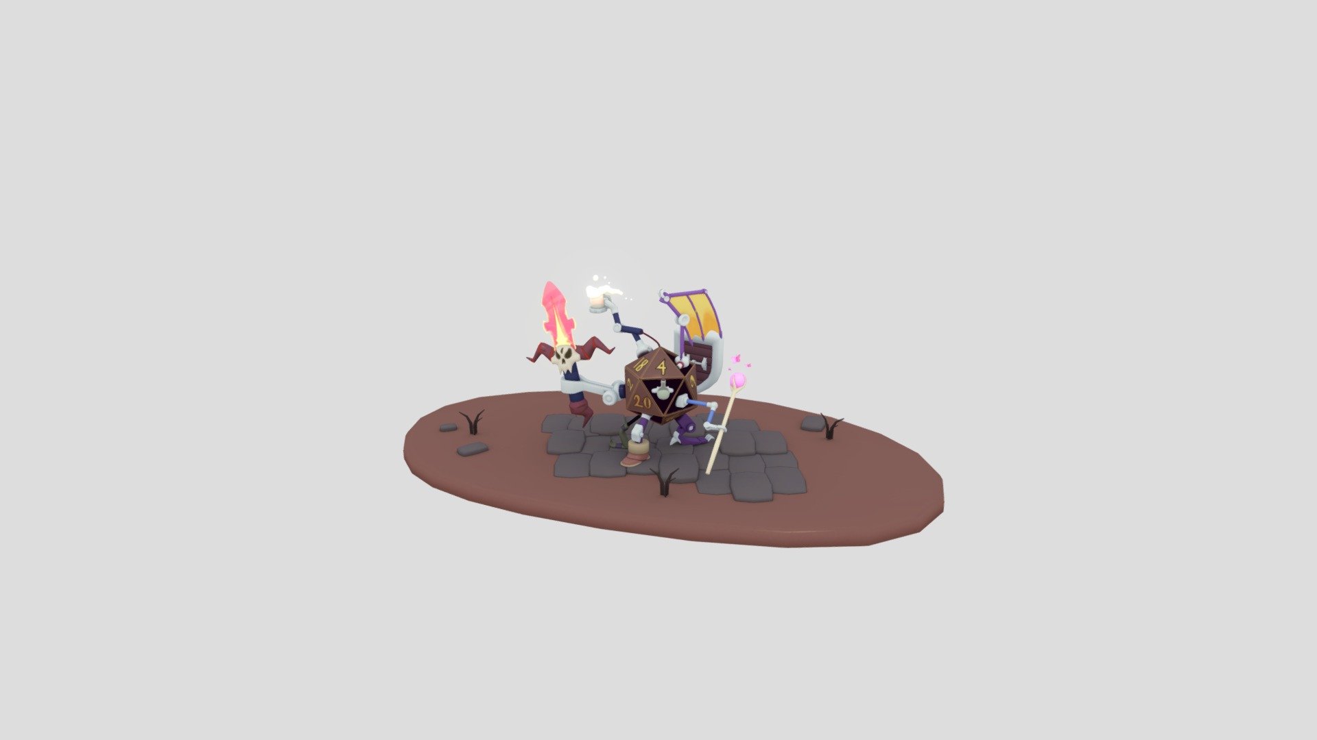 D-20 Robot - 3D model by MiloB (@MiloBM) [64ef9a3] - Sketchfab