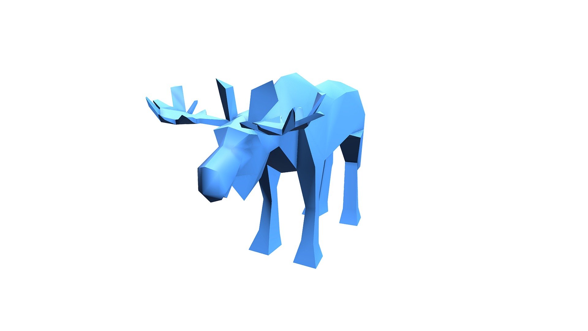 Low Poly Moose - 3D model by THRYDY [64f2c73] - Sketchfab