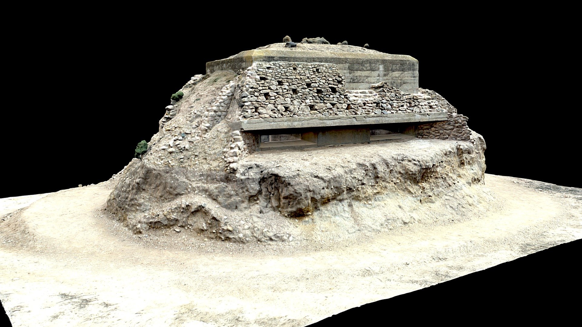 Machine Gun Bunker, Alhama de Murcia - Download Free 3D model by Global ...