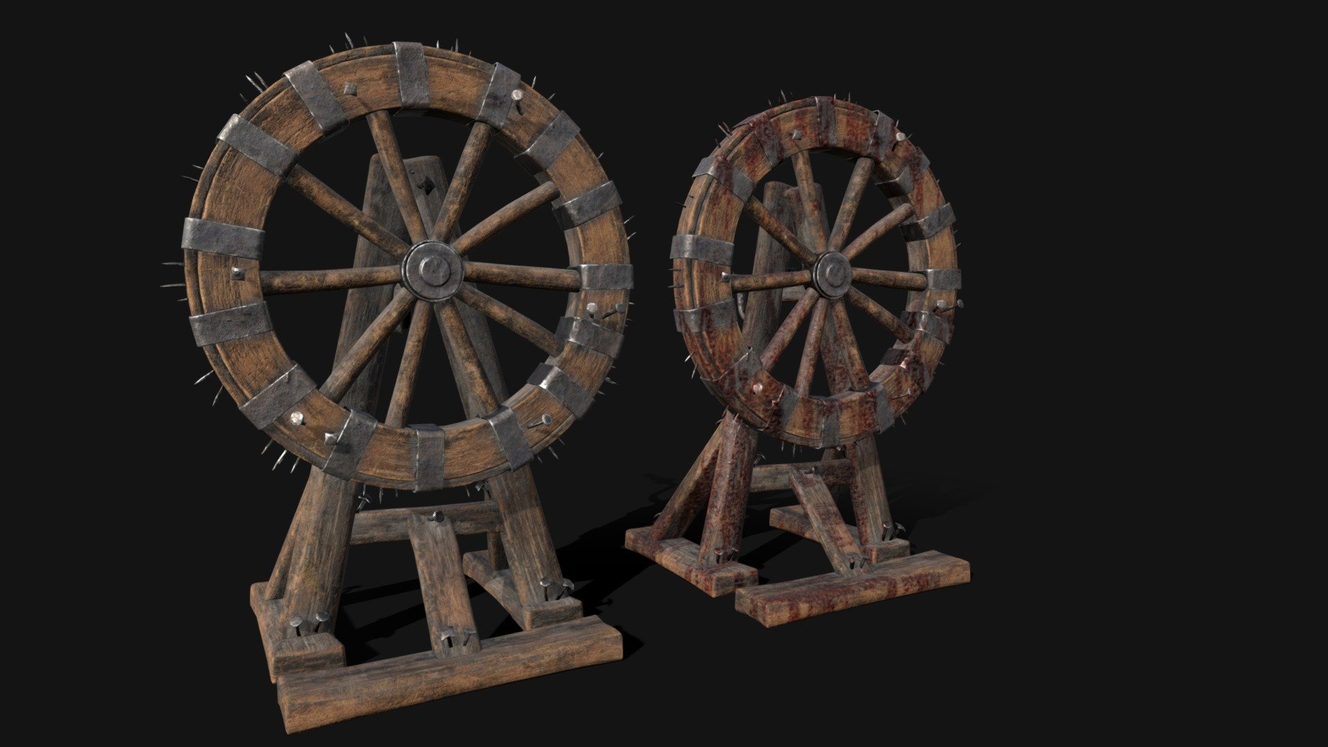 Breaking Wheel Torture device - Buy Royalty Free 3D model by Clockwork ...