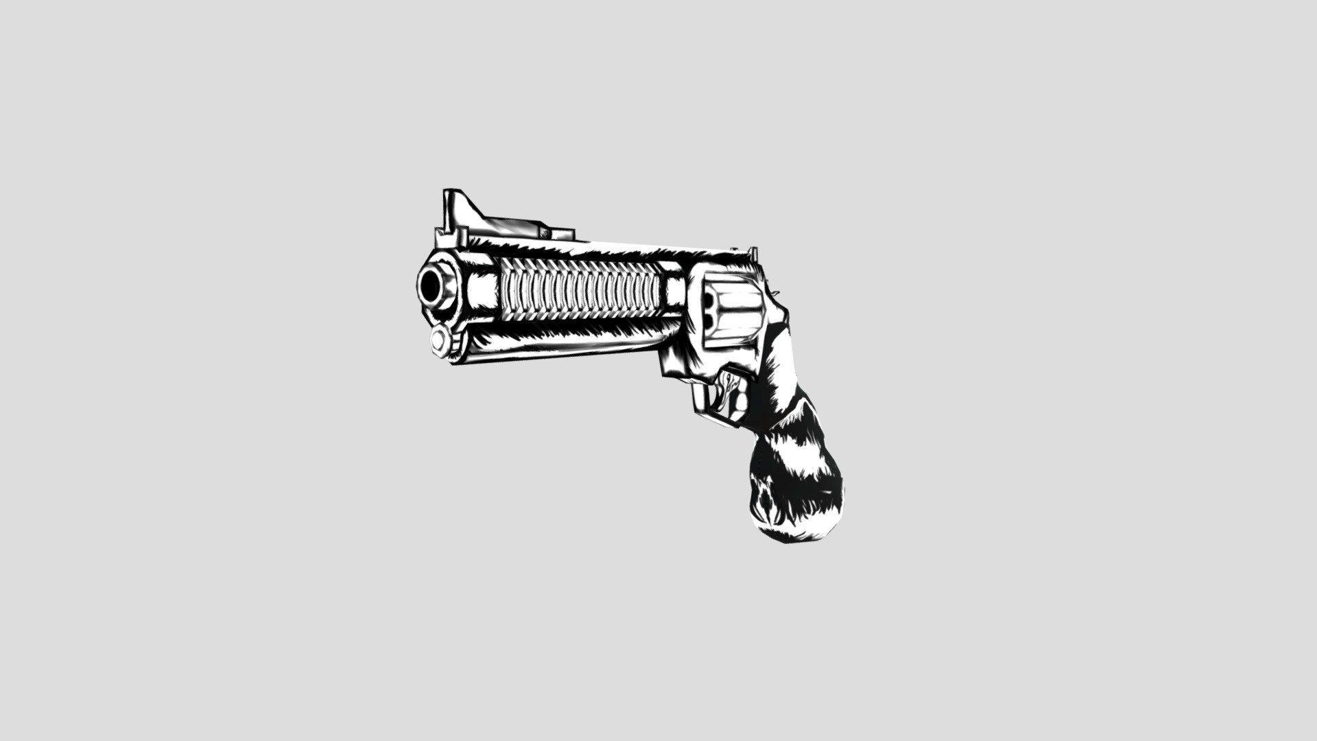 Comic Revolver - 3D model by JNichols4 [64f5a5e] - Sketchfab