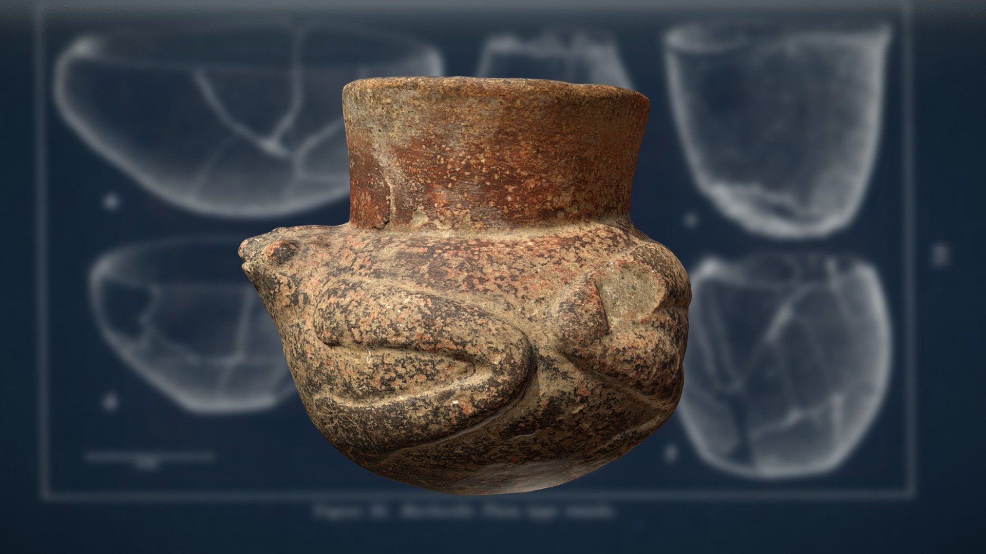 Frog Effigy Pot - Download Free 3D model by Frank McMains ...