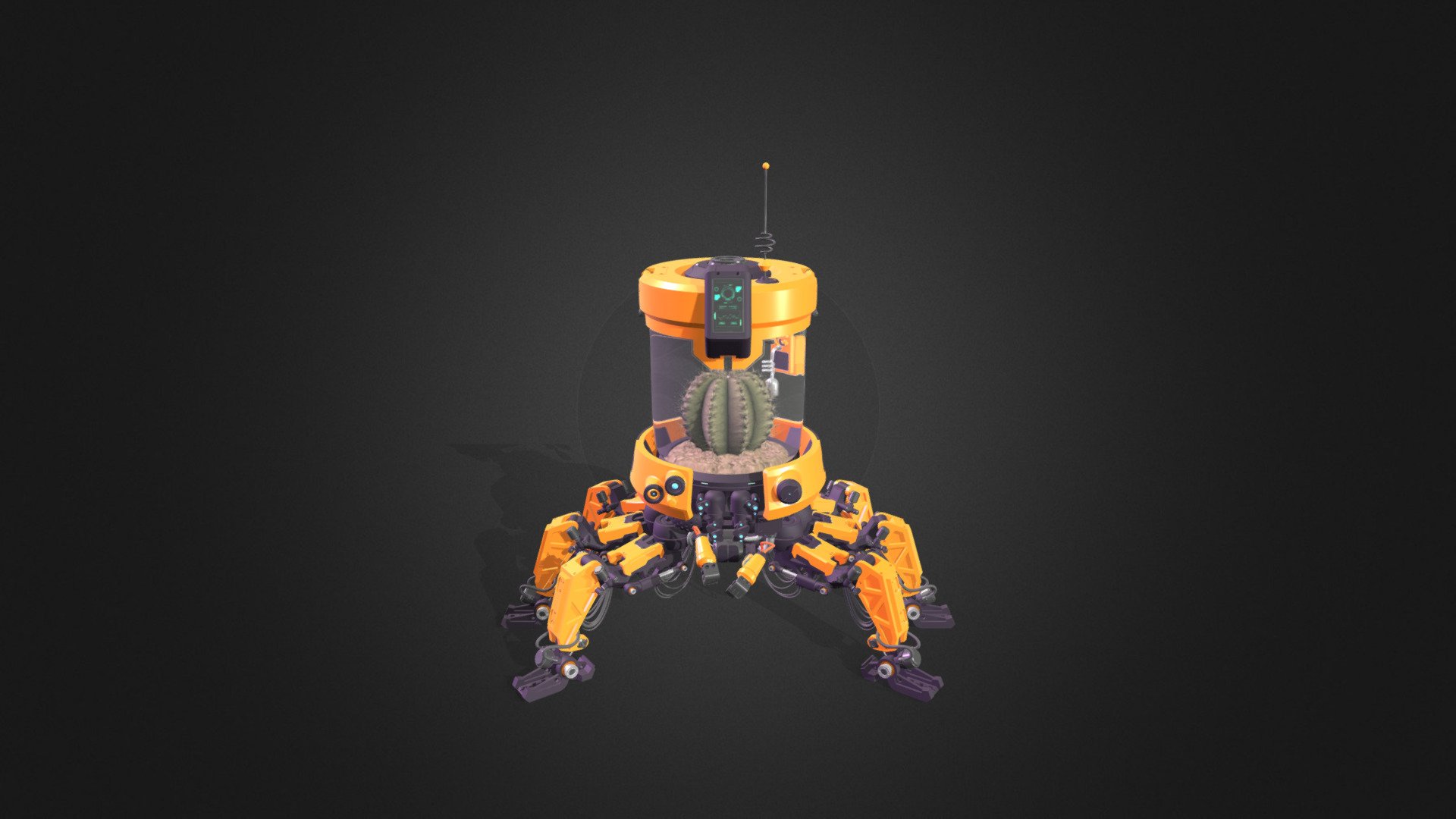 Crab Bot - 3D model by Junglelava (@FebrianMarshal) [64f6f7a] - Sketchfab