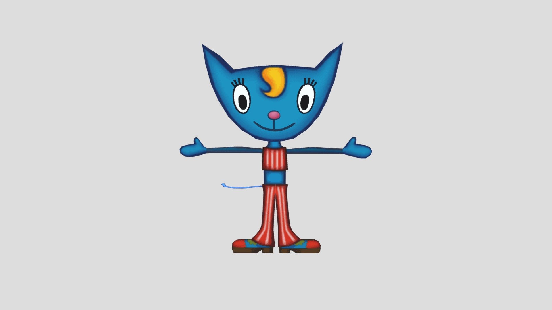 blue cat - Download Free 3D model by niccheezey [64f7ee2] - Sketchfab