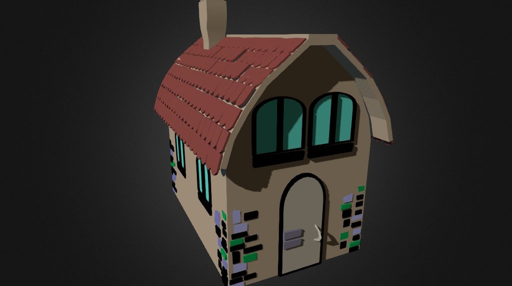 Toon House - 3D model by sachinizer [64f8a62] - Sketchfab