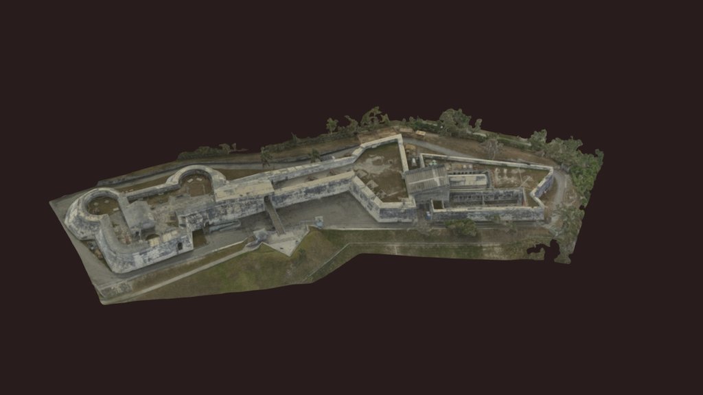 Fort Charlotte - Bahamas Simplified 3d Mesh - 3D model by ...