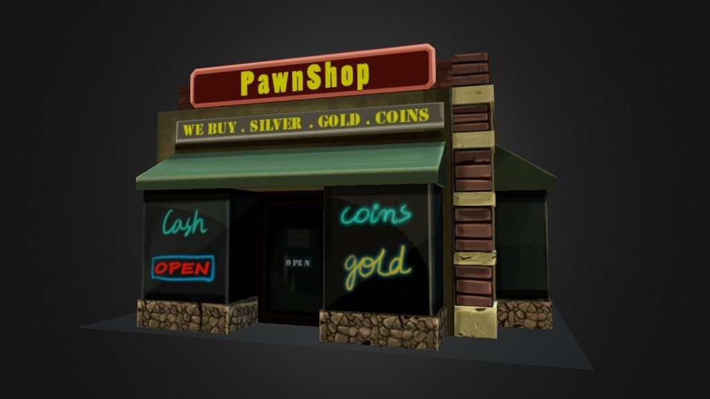 Model & Texture Arch Pawn Shop - 3D model by NuttyApps (@t.k) [64f9f70 ...