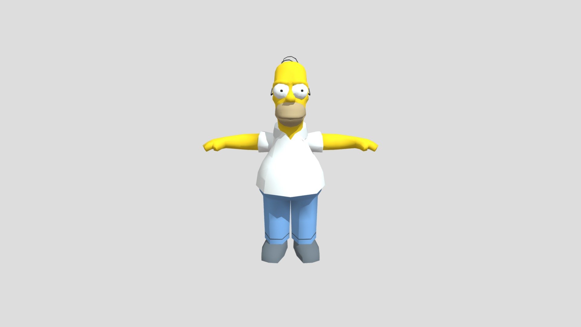 PC Computer - The Simpsons Hit & Run - Homer - Download Free 3D model ...