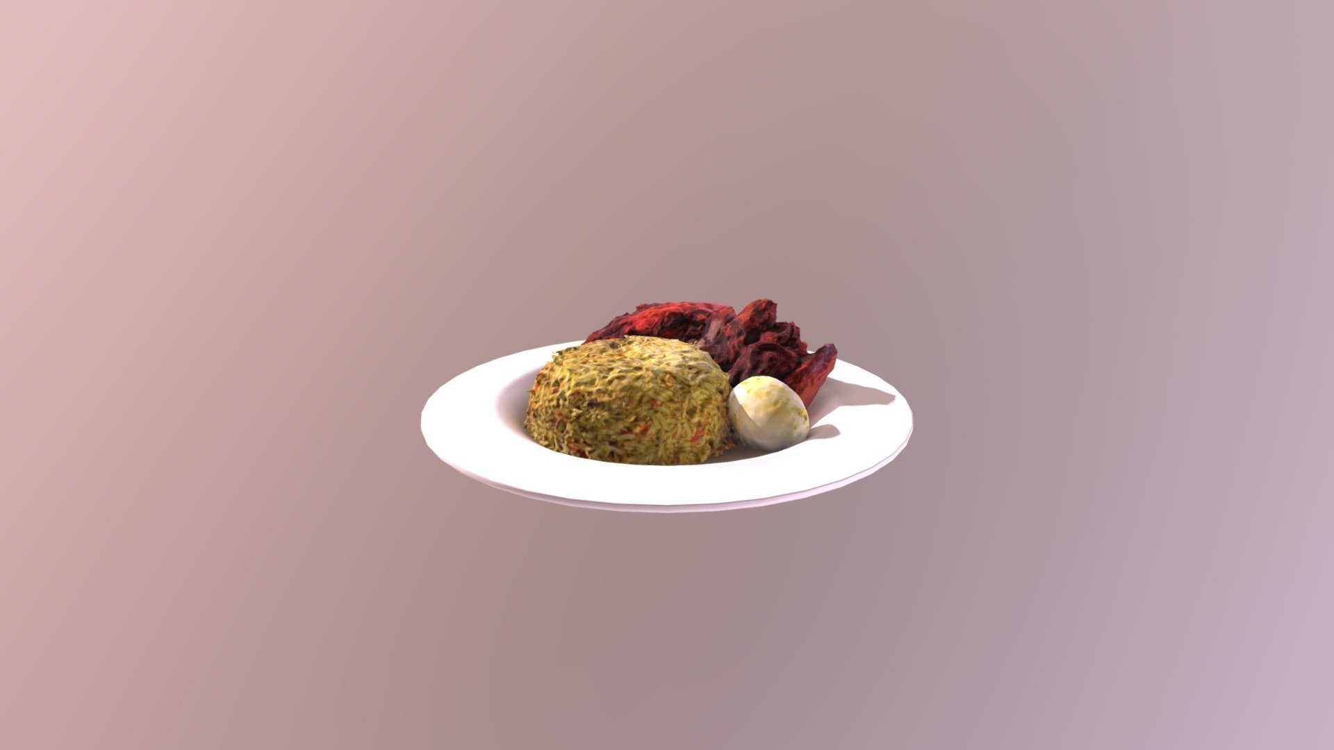 Chicken Biryani - 3D model by imrannyp [64fdd2e] - Sketchfab