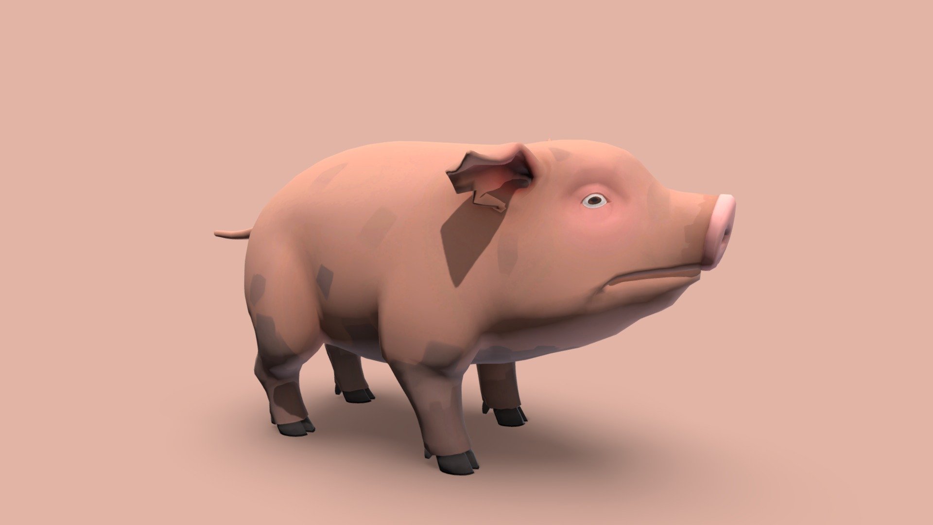 Stylized Pig 3D Model (Free Download) - Download Free 3D model by ...