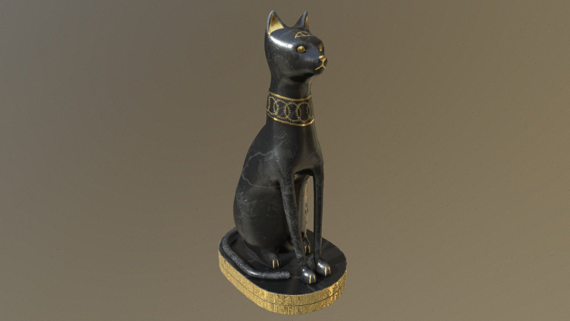 Egyptian Cat Statue - Download Free 3D model by dayuchuu [6500c27 ...