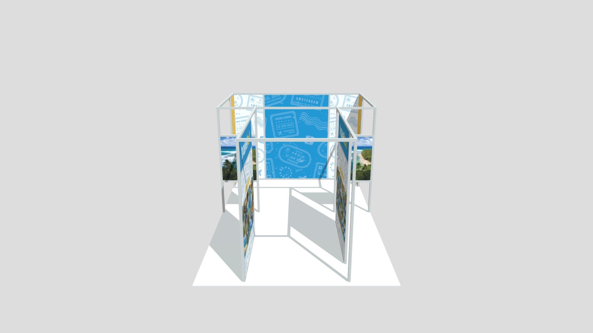 30ft x 20ft Cabo Tradeshow Booth D Kit - 3D model by xyzDisplays ...
