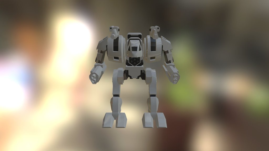 Low Poly Mech - Download Free 3D model by aushtonk [6505657] - Sketchfab