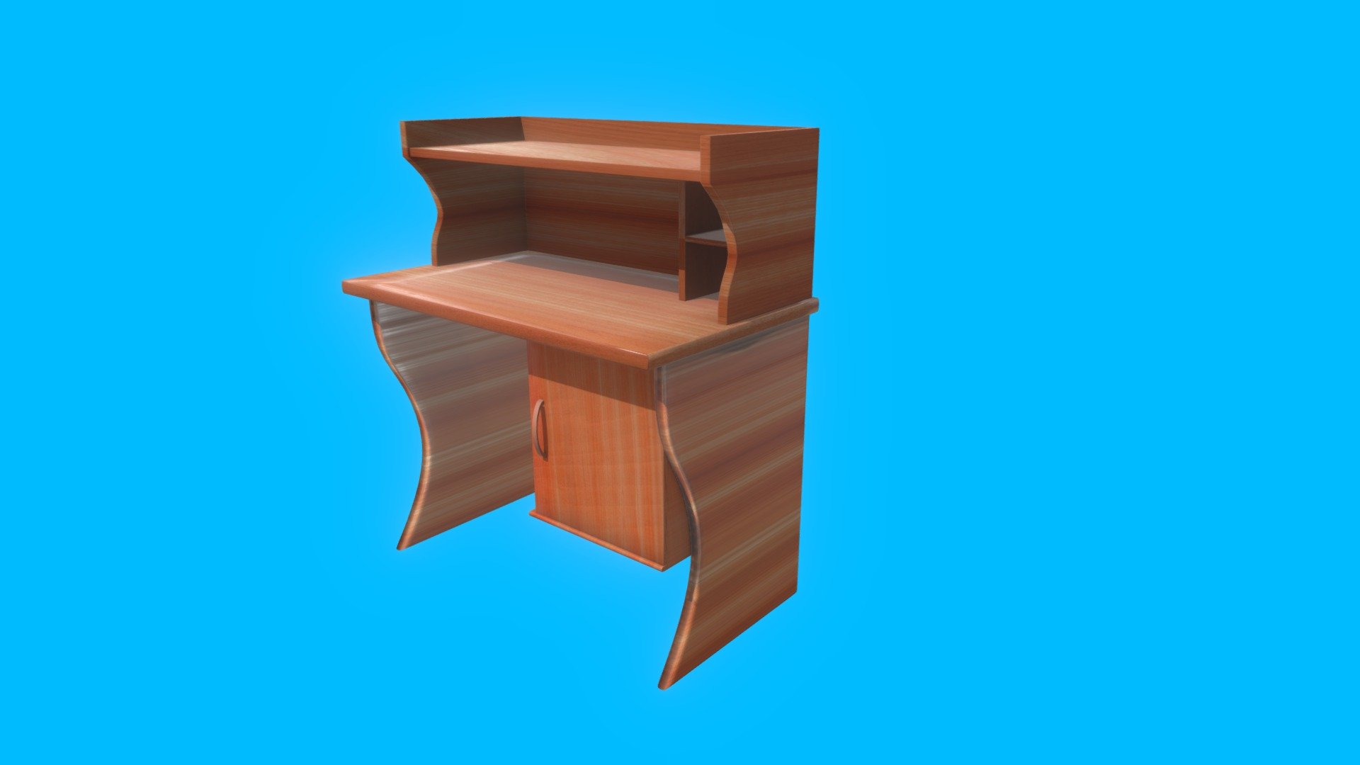 Study Desk - Download Free 3D model by J.R.Ramos (@JRAR2018) [6506b87 ...