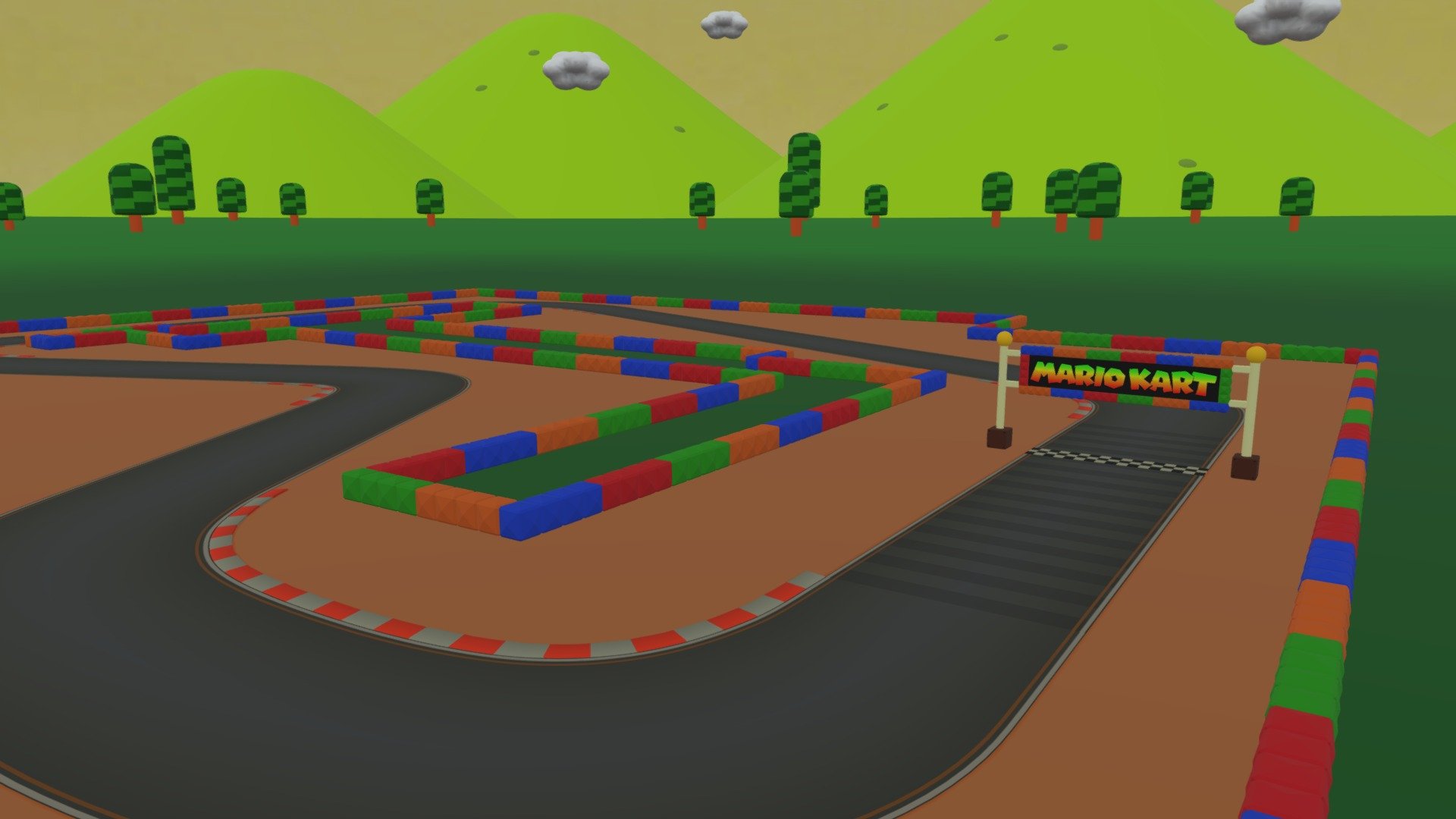 SNES Mario Circuit 1 - Download Free 3D model by bw_375 [6509486 ...