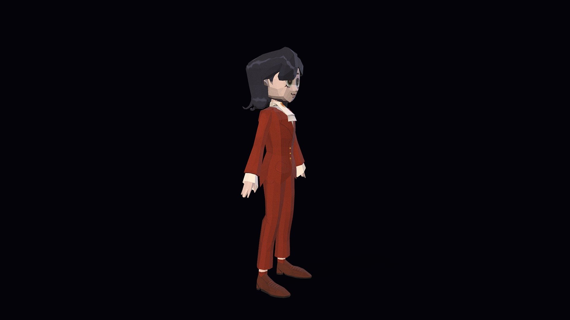 Male vampire OC 3D low poly model - 3D model by fuunstuufs [650ad91 ...