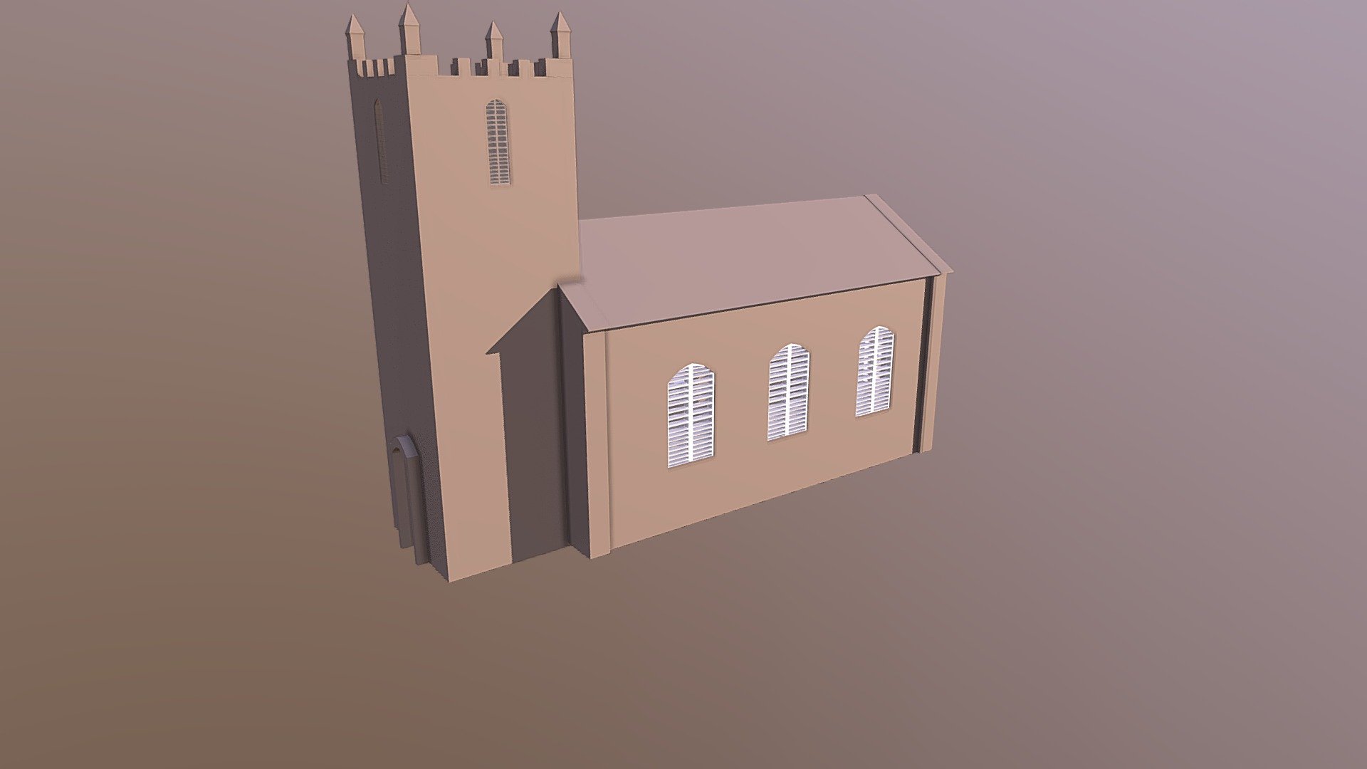 Church - 3D model by CurtisSloan (@BlackDuckDown) [650b356] - Sketchfab