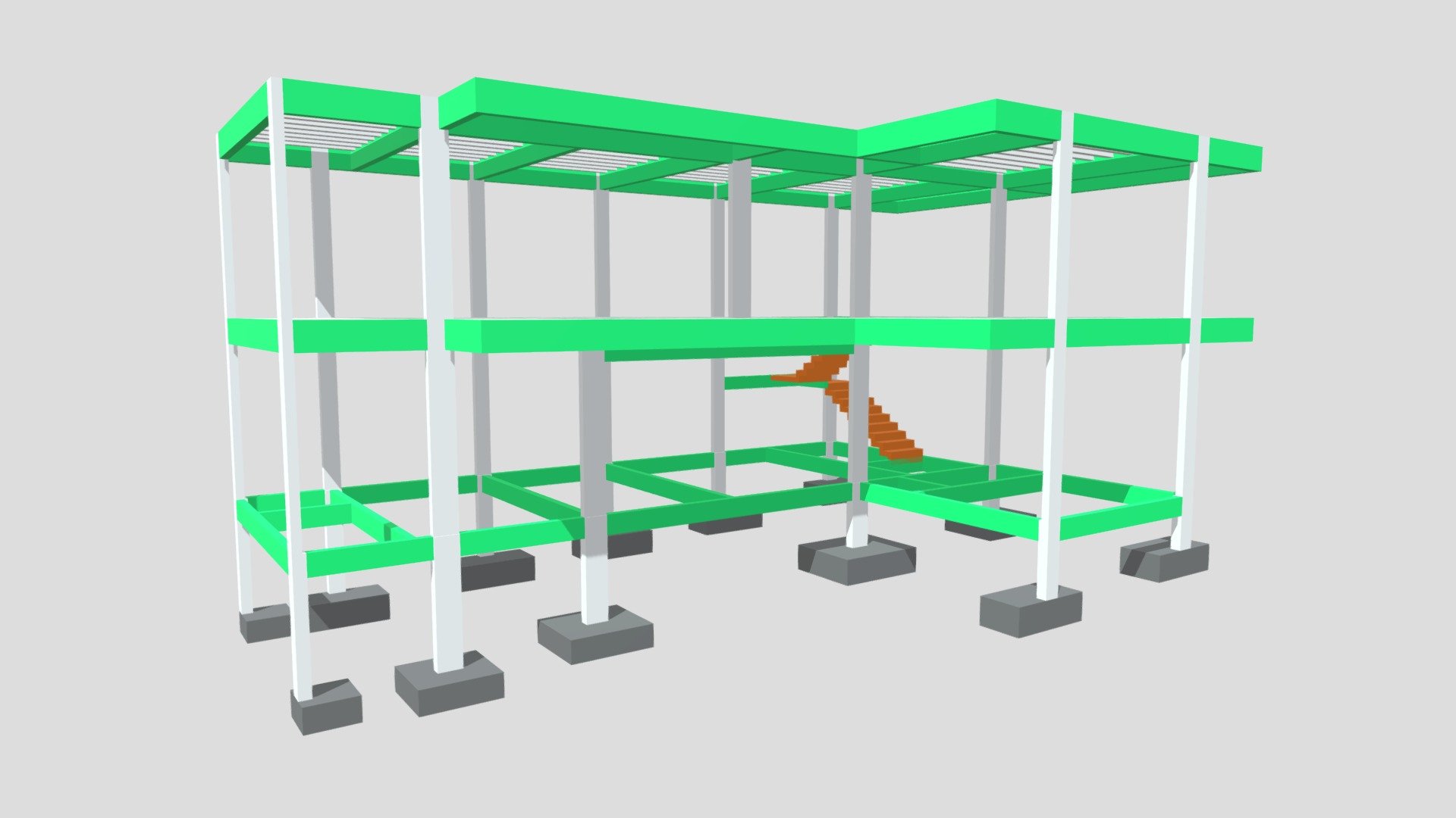 PROJETO ESTRUTURAL - ADRIANE OLIVEIRA - 3D model by Eng. Alison Lima ...